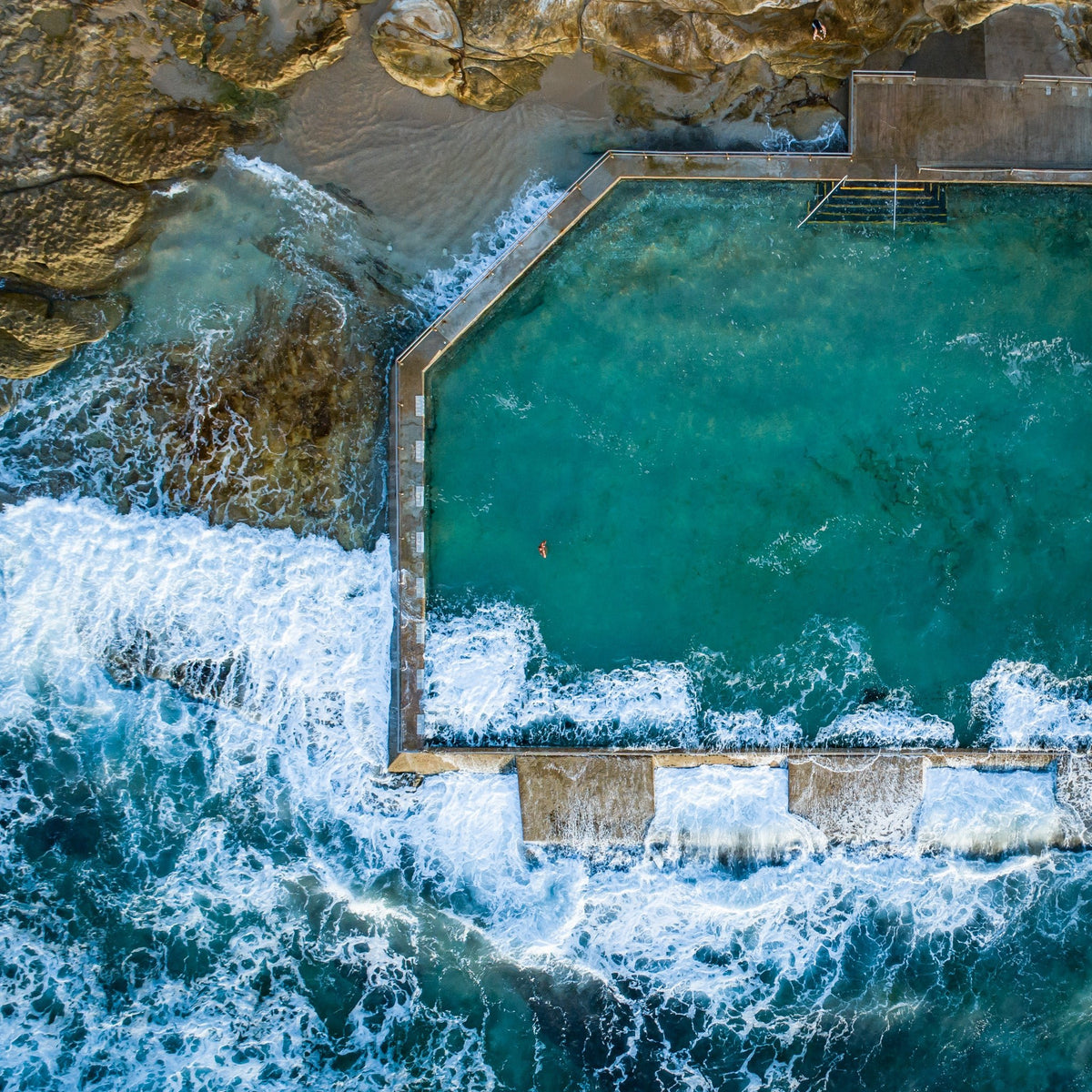 Cronulla Rock Pool Canvas Prints / Cronulla Tidal Pool Drone Photos ...